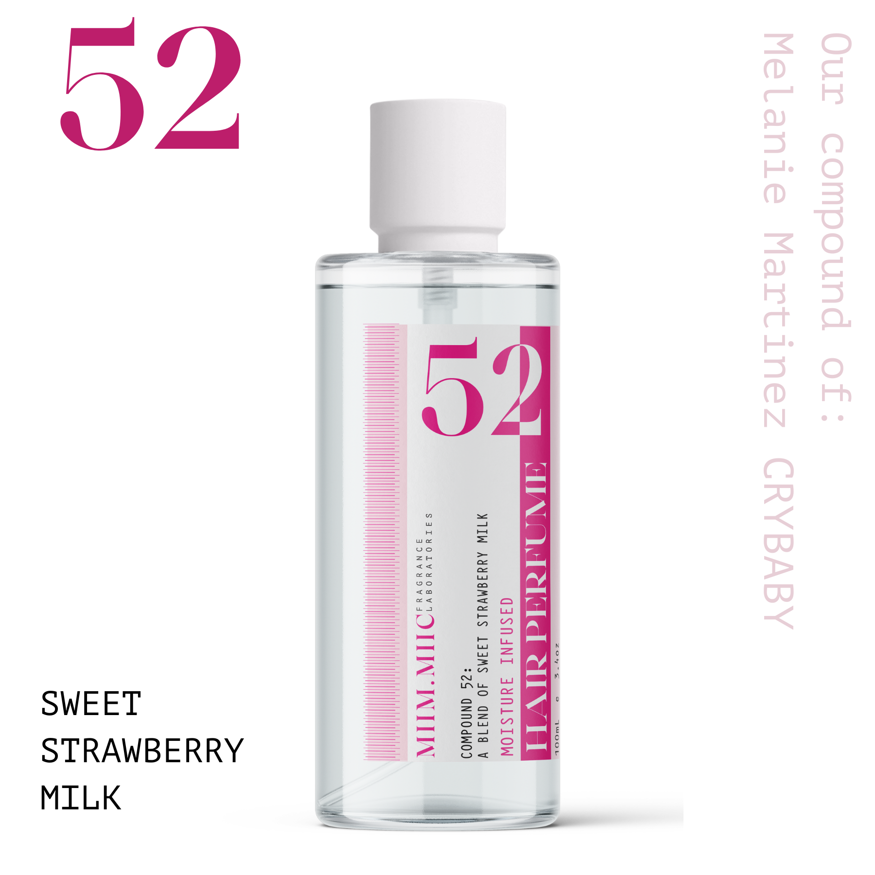 No 52 SWEET STRAWBERRY MILK Soft Touch Hair Perfume – MIIM.MIIC
